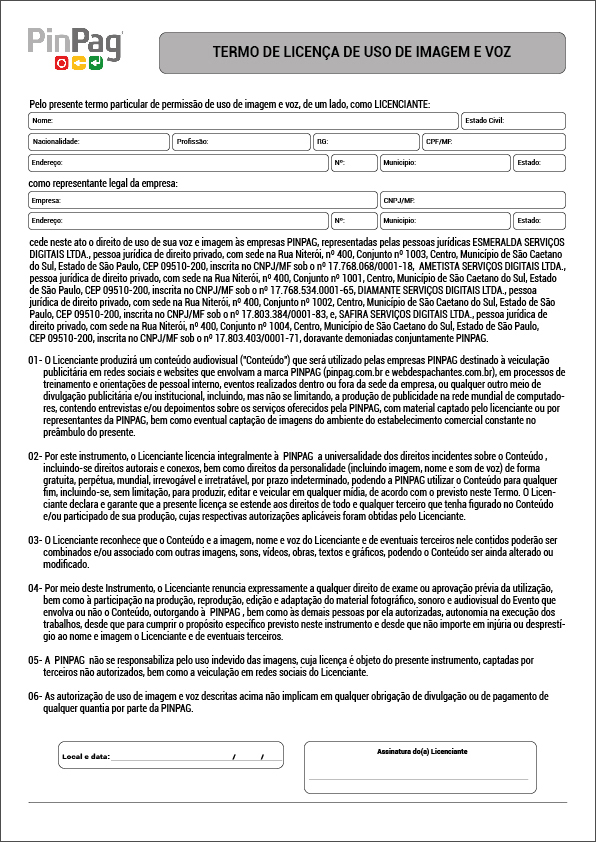 Área Comercial – Material de Apoio | PinPag